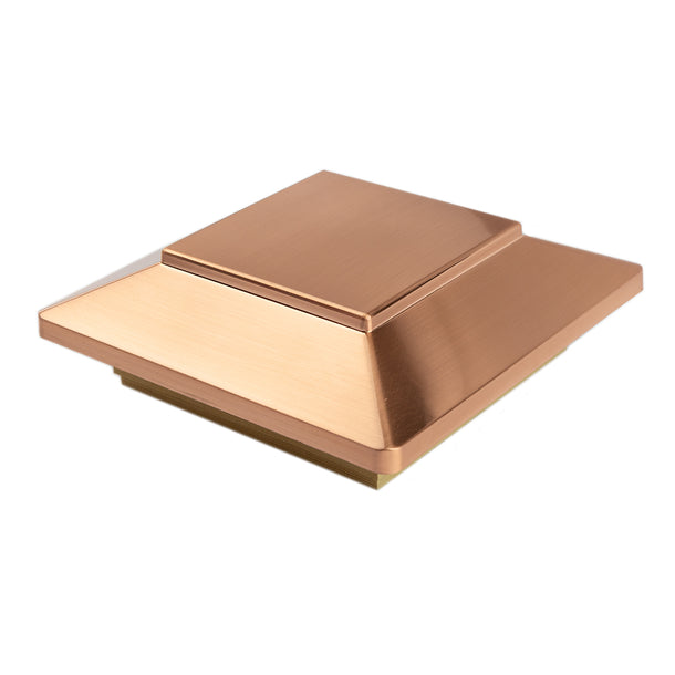 Victoria Copper Plateau Post Cap by Deckorators