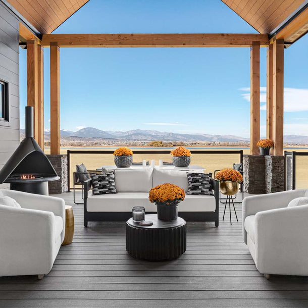 Deckorators Vista traditional composite decking material.