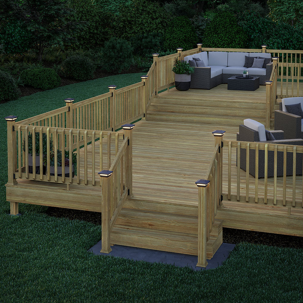 Omni Solar Post Cap - Deck Post or Porch Lighting | Deckorators