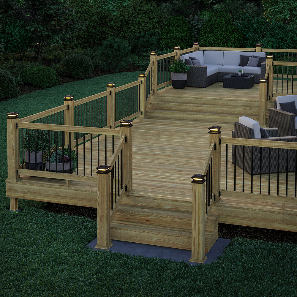 Omni Solar Post Cap - Deck Post or Porch Lighting | Deckorators