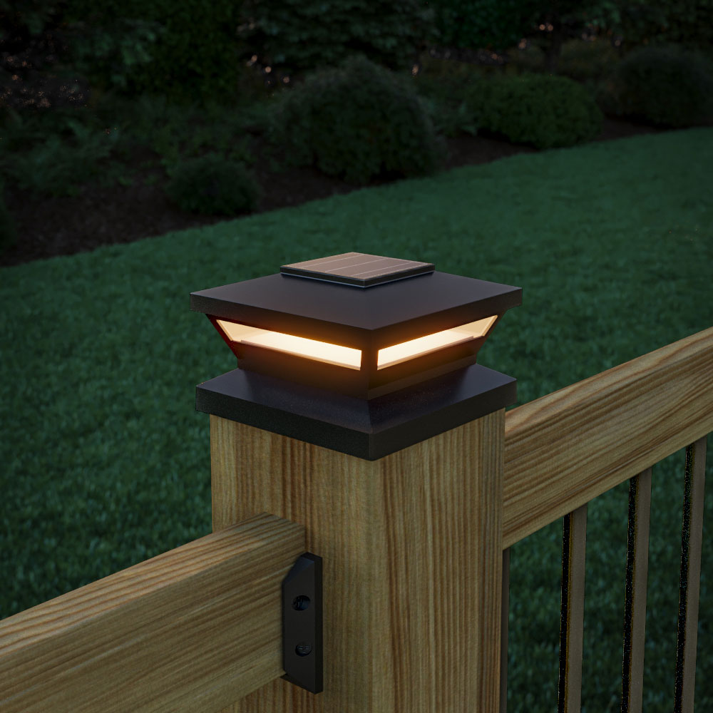 Omni Solar Post Cap - Deck Post or Porch Lighting | Deckorators