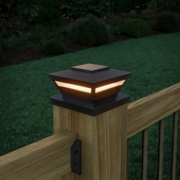 Omni Solar Post Cap - Deck Post or Porch Lighting | Deckorators